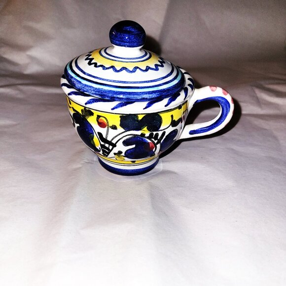 Deruta | Dining | Deruta Classic Small Sugar Cubeespresso Cuplid | Poshmark